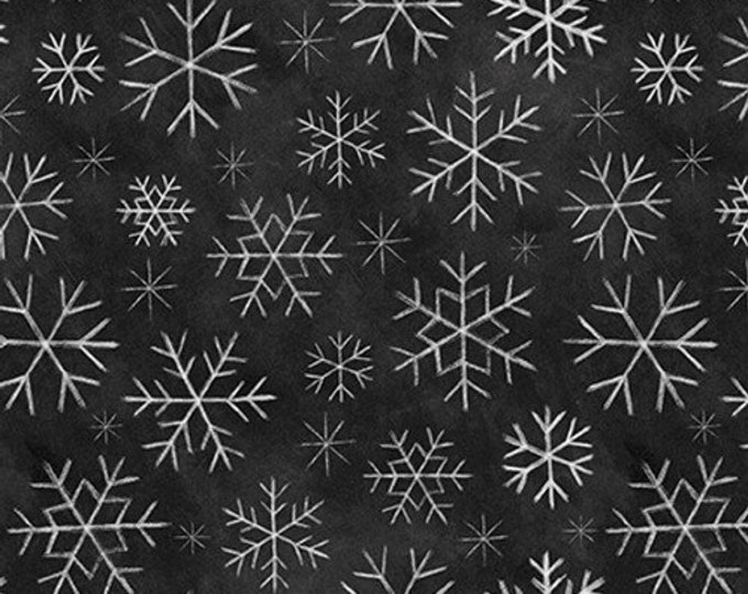 White Snowflake Fabric, Winter Fabric, Mistletoe Magic, Snowflake 2219 ...
