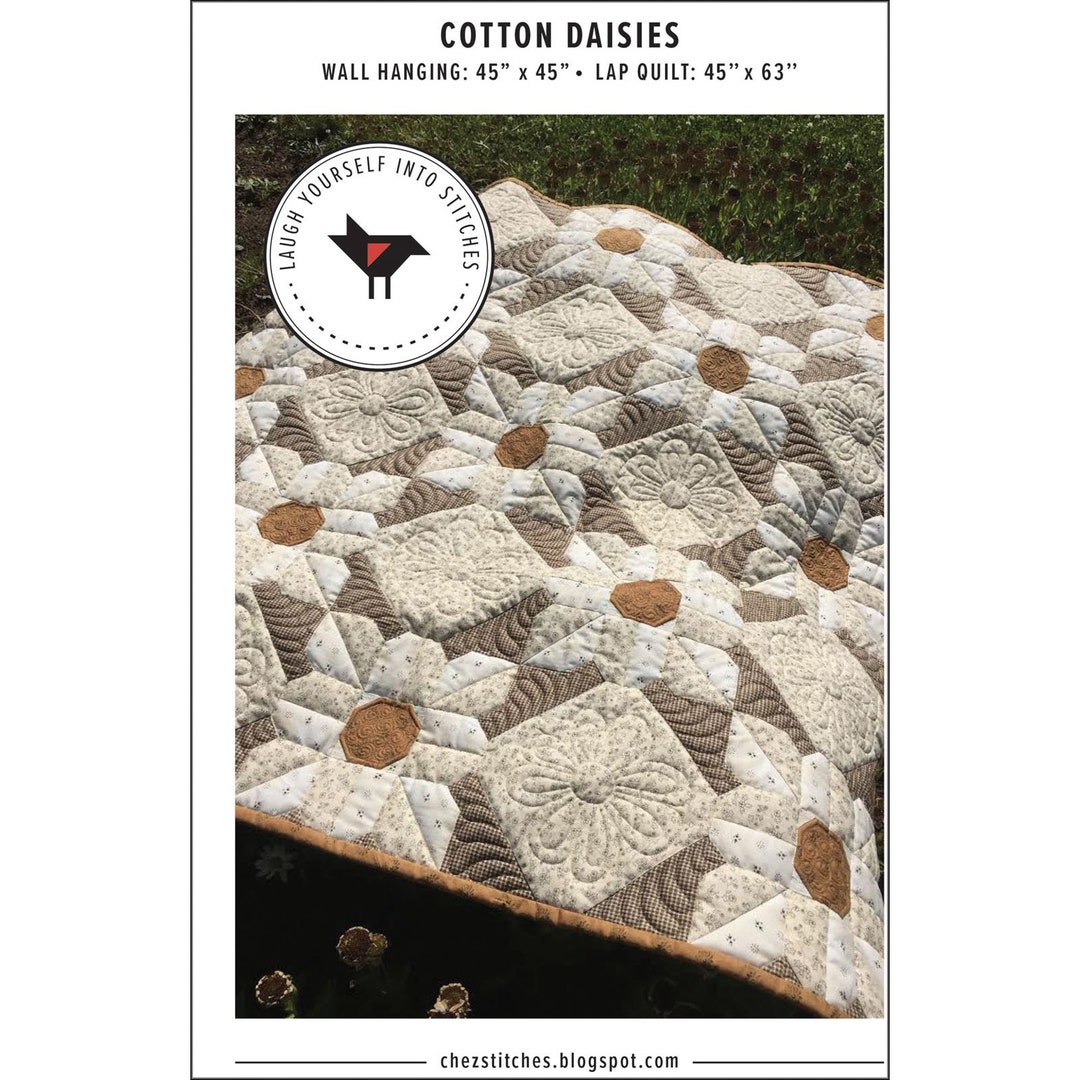 Cotton Daisies Quilt Pattern Hard Copy Pattern Paper - Etsy