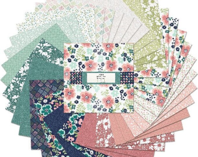 Juliette Layer Cake, Angela Nickeas for Wilmington Prints, Floral ...