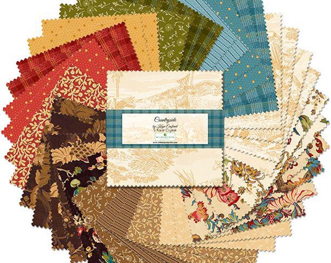 Countryside Charm Pack, Kaye England, Wilmington Prints Floral Precut ...