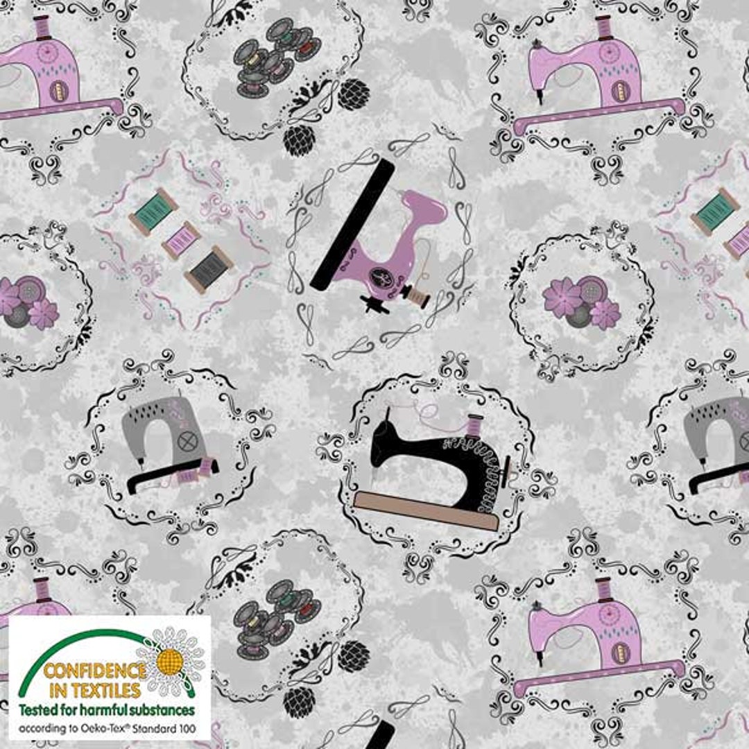 Sewing Theme Fabric, Sewing Machines, Thread Fabric, Sew Sew Sew It ...