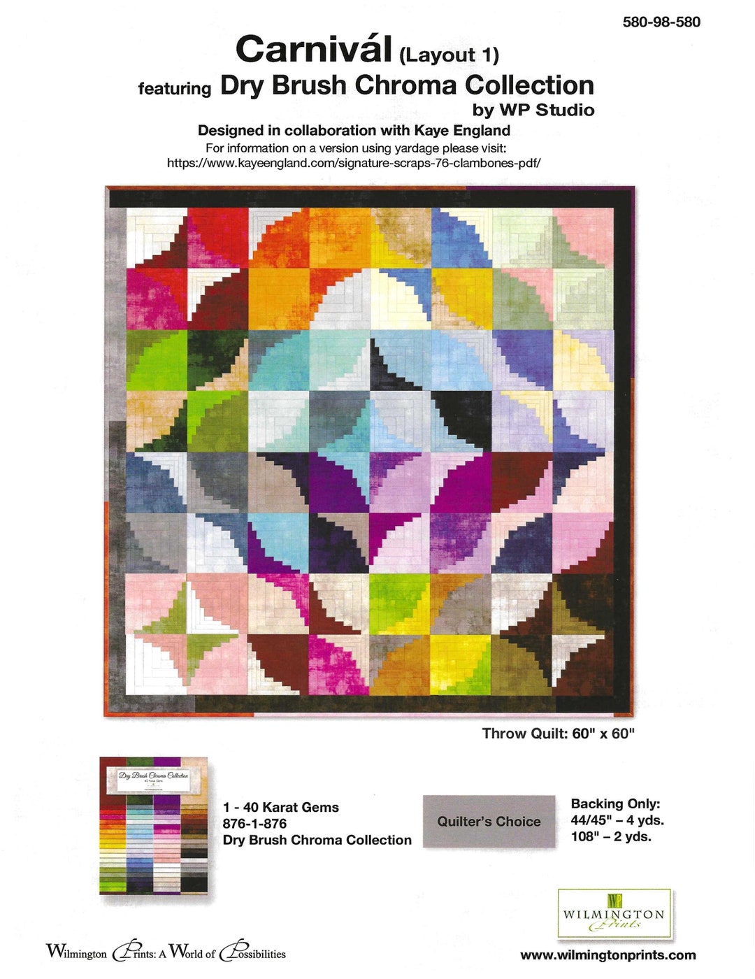 Carnival Throw Quilt Pattern, Hard Copy Pattern, Precut Pattern, Jelly ...