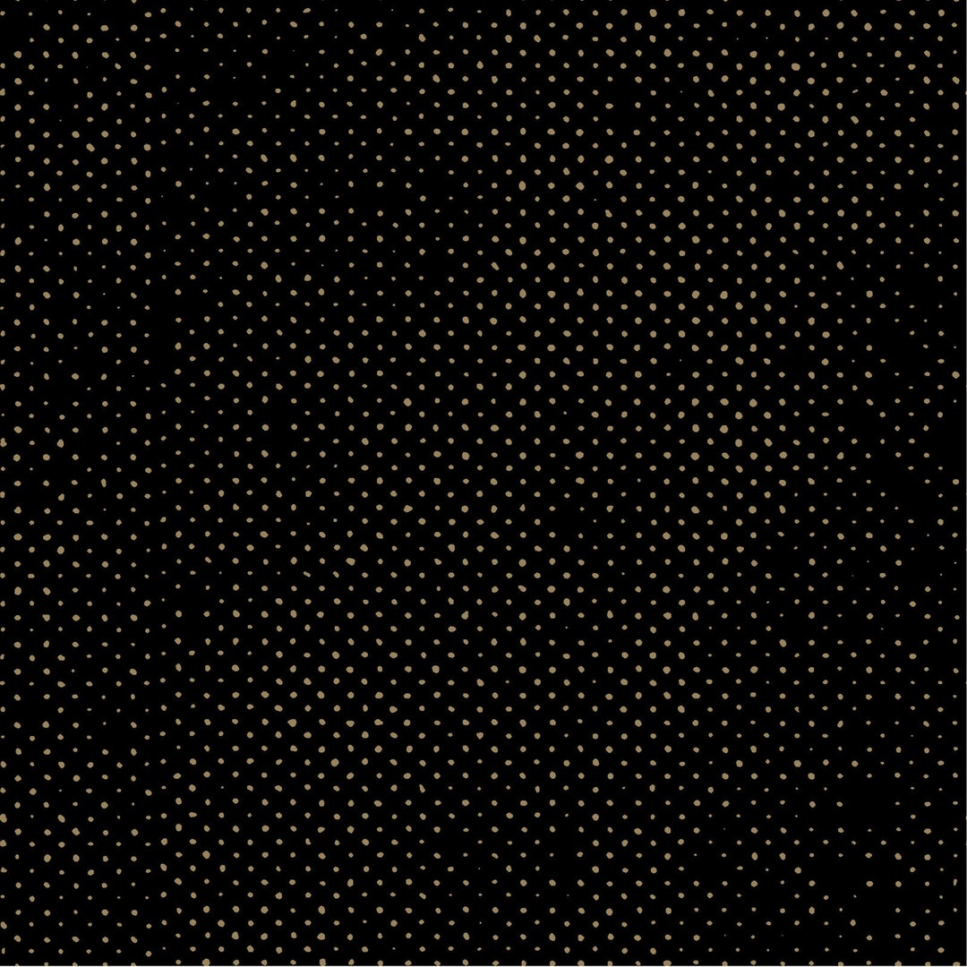 Black Dot Fabric, Black Blender Fabric, Yay! Coffee!, Dots Black 3659-3 ...