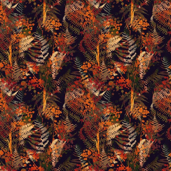 Fern Print Cotton Fabric - Etsy