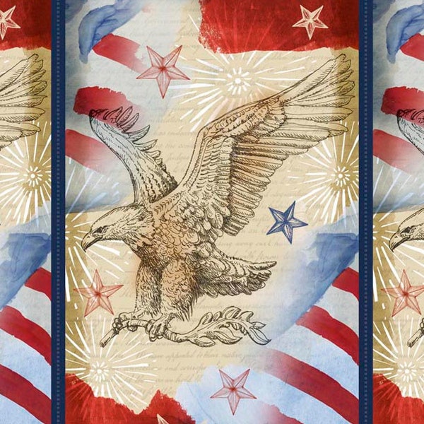 Patriotic Fabric - Etsy