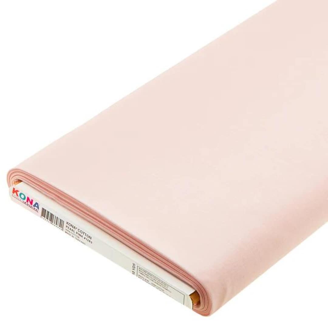 Kona Cotton, Pearl Pink #1283, Robert Kaufman, Solid Light Pink ...