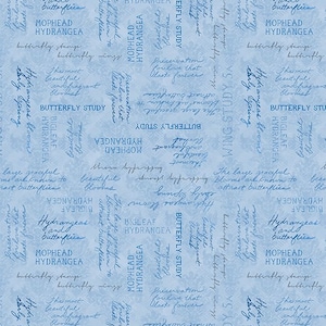 Hydrangea Mist, Large Panel 39818 243, Susan Winget for Wilmington ...