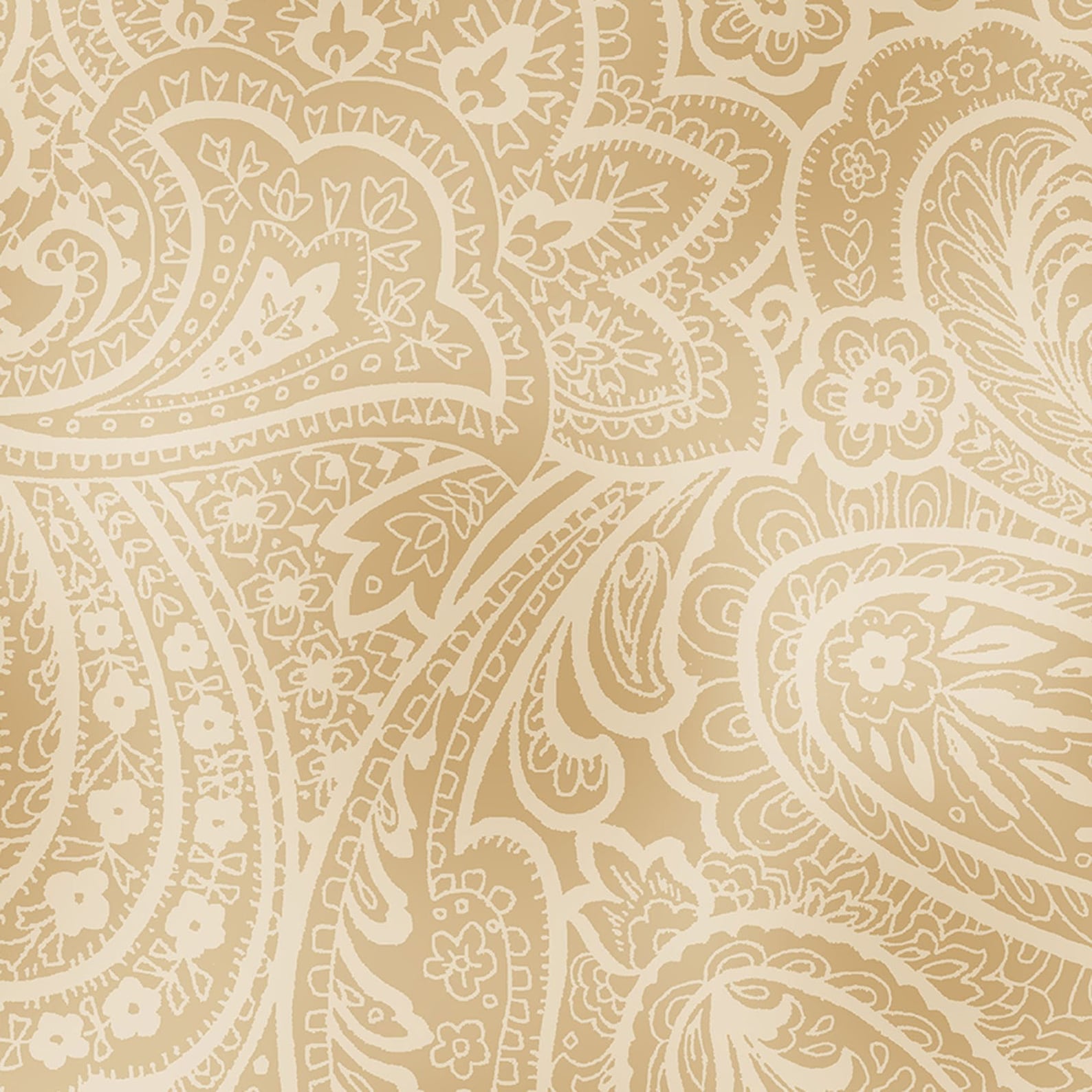 Paisley Fabric Brown Paisley Fabric Kanvas Studio Radiant | Etsy