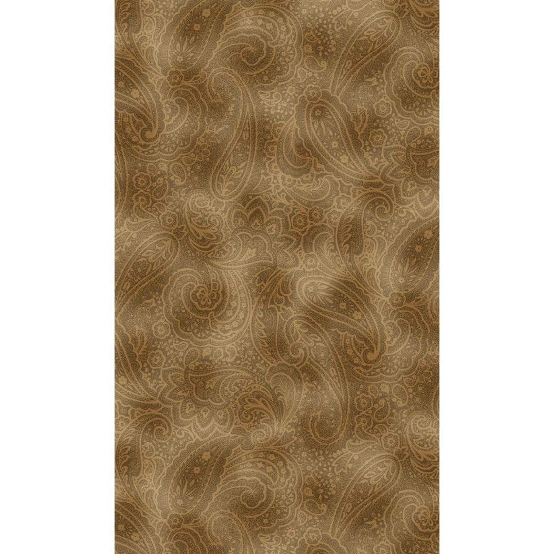 Paisley Fabric Brown Paisley Fabric Kanvas Studio Radiant | Etsy