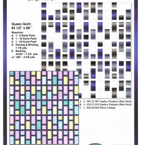 Simplish Queen Quilt Pattern, PDF Pattern, Precut Pattern, Jelly Roll ...