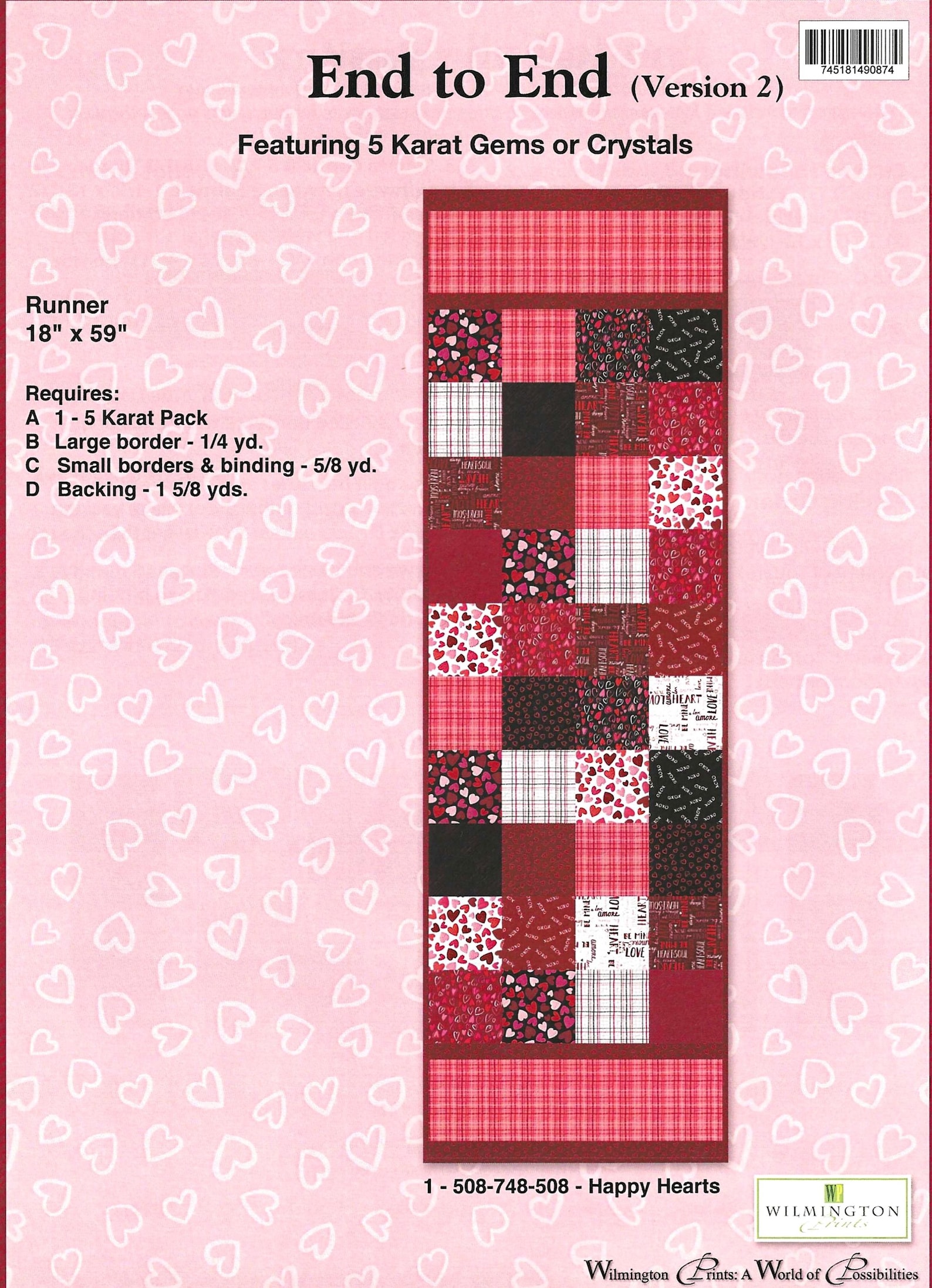 End to End Runner Pattern, Table Runner, Paper Pattern, Precut Pattern ...