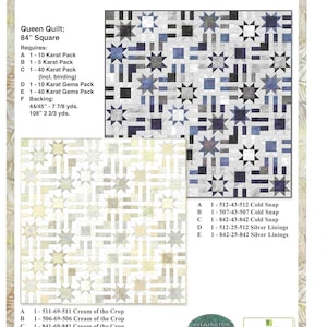 Starry Path Queen Quilt Pattern, PDF Pattern, Precut Pattern, Digital ...
