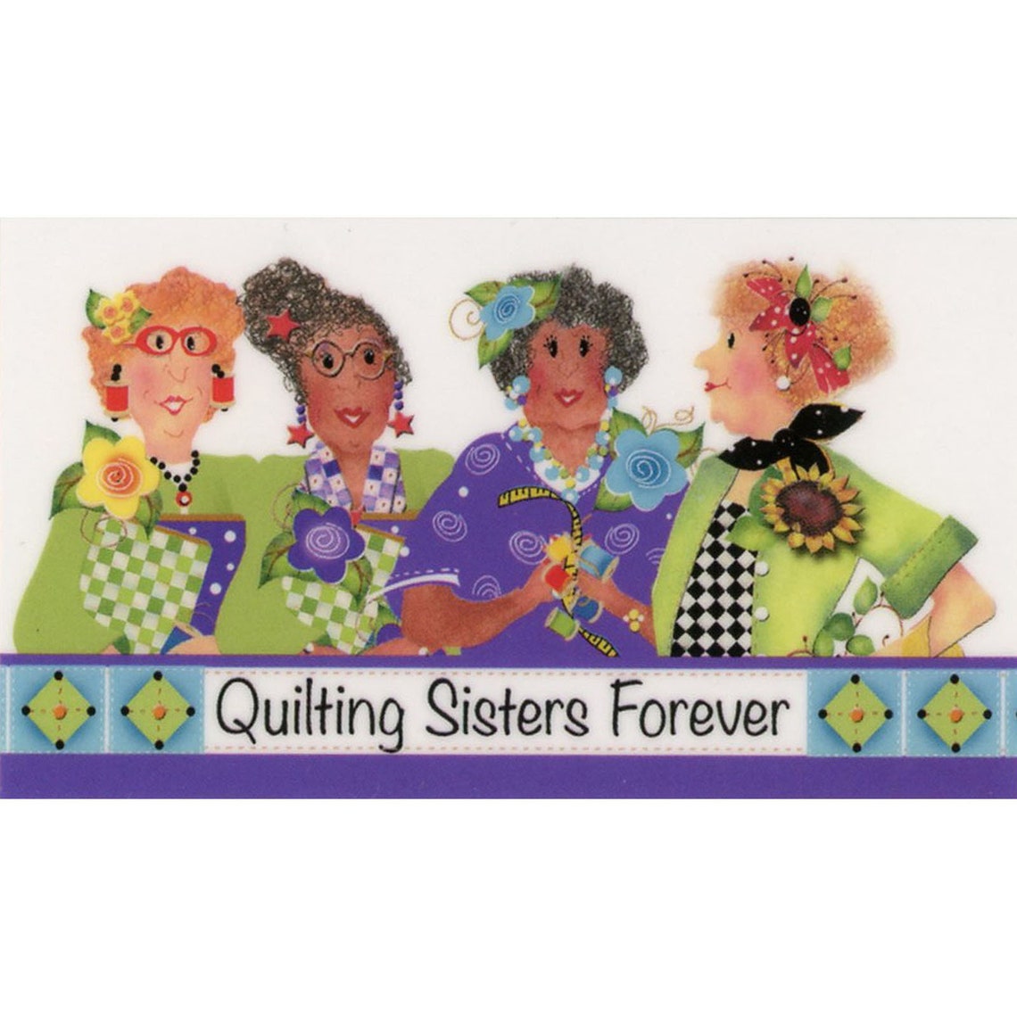 Quilters Magnet Quilting Sisters Forever Jody Houghton - Etsy