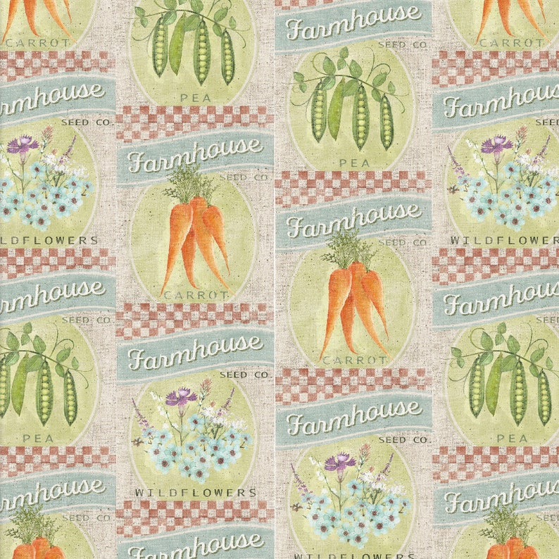 Fabric Panel Vintage Car Fabric A Touch of Spring Town | Etsy