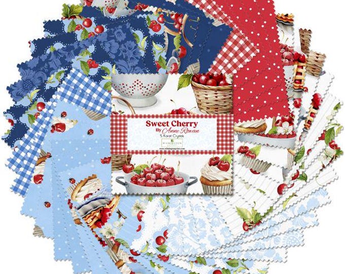 Hydrangea Mist Jelly Roll, Susan Winget for Wilmington Prints, Precut ...