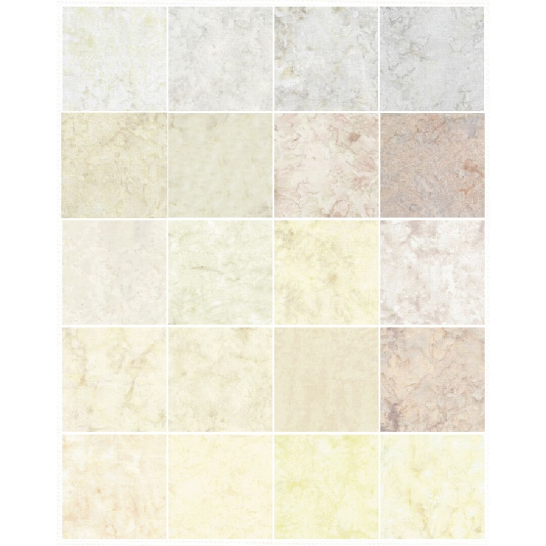 Island Batik Charm Pack, Naturally Neutral, Precut Fabric, 5x5 Charm ...