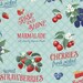 Cherry Fabric, Berry Fabric, Fresh & Sweet, Cherry Toss Blue 88648-437 ...