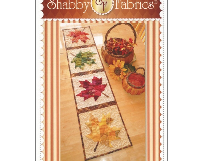 Patchwork Maple Leaf Table Runner Pattern, Hard Copy Pattern, Autumn ...