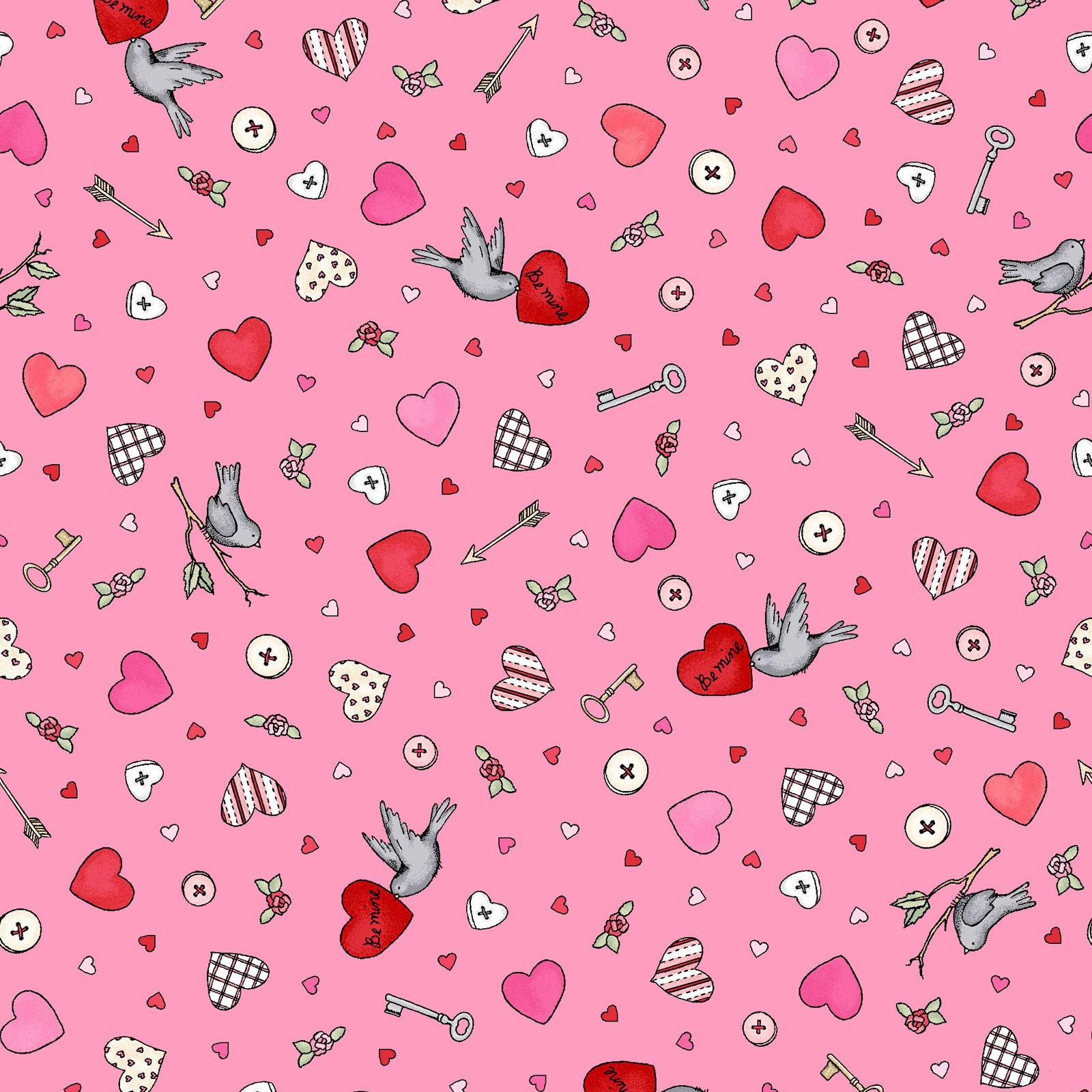 I Heart You Charm Pack, Kris Lammers, Maywood Studio Valentine Precut ...