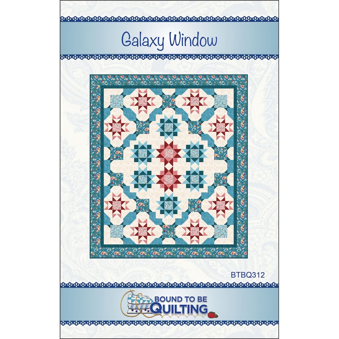 Galaxy Window Quilt Pattern, Hard Copy Pattern, Stars and Chains Quilt ...
