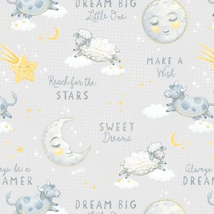 Stars Fabric, Children's Fabric, Reach for the Stars, Stars Allover ...