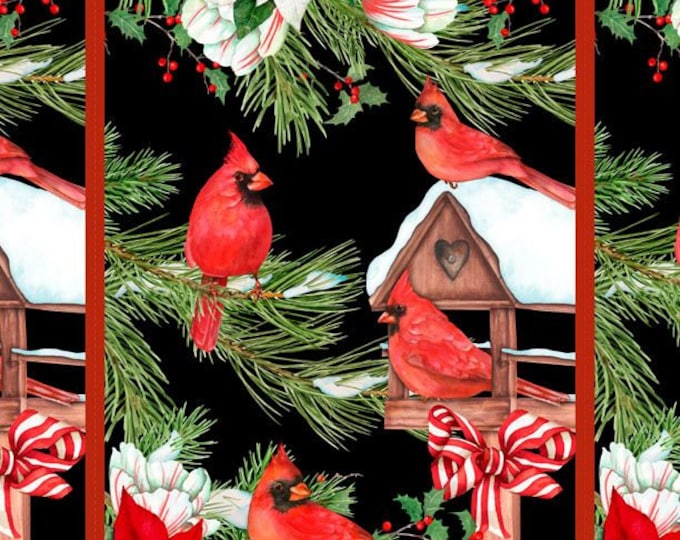 Cardinal Cozy, Large Panel 33888-937, Nancy Mink, Wilmington Prints ...