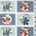 Cherry Fabric, Berry Fabric, Fresh & Sweet, Cherry Toss Blue 88648-437 ...