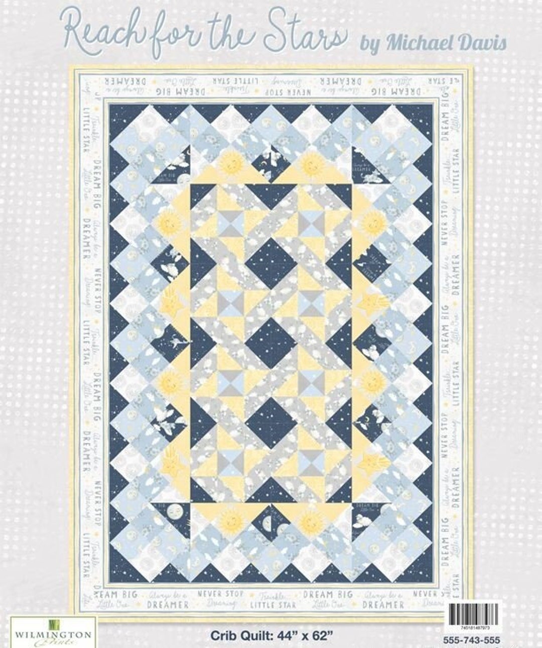 Reach for the Stars Quilt Pattern, Crib Quilt Pattern, Nursery Quilt ...