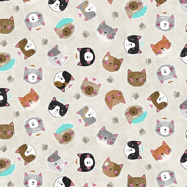 Cotton Cat Fabric - Etsy
