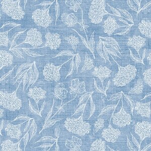 Hydrangea Mist Pattern, Throw Quilt, Paper Pattern, Fabric Panel ...