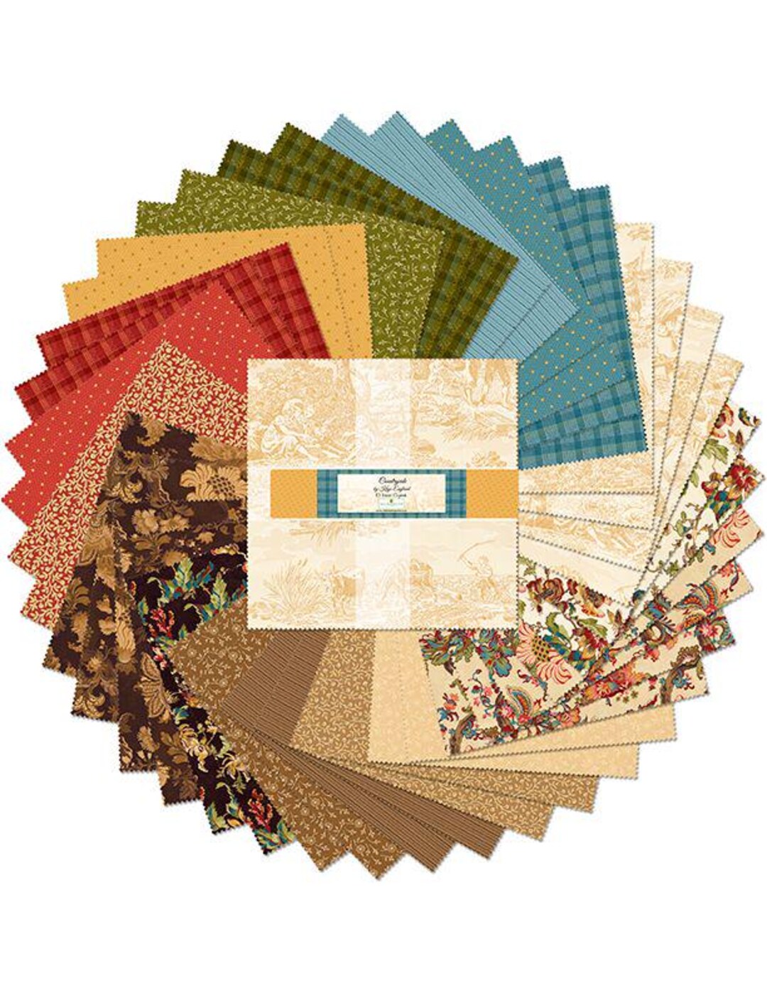 Countryside Layer Cake, Kaye England, Wilmington Prints, Floral Precut ...