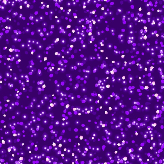 Dark Purple Flower Petals Glow in the Dark Fabric Pixies & - Etsy