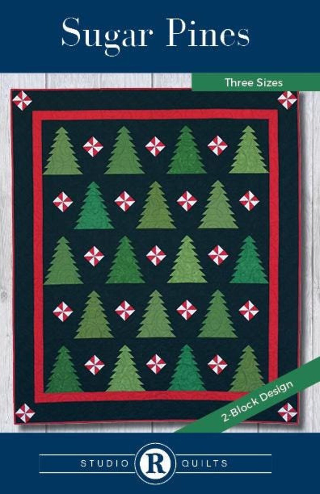 Sugar Pines Quilt Pattern, Hard Copy Pattern, Christmas/winter Quilt ...
