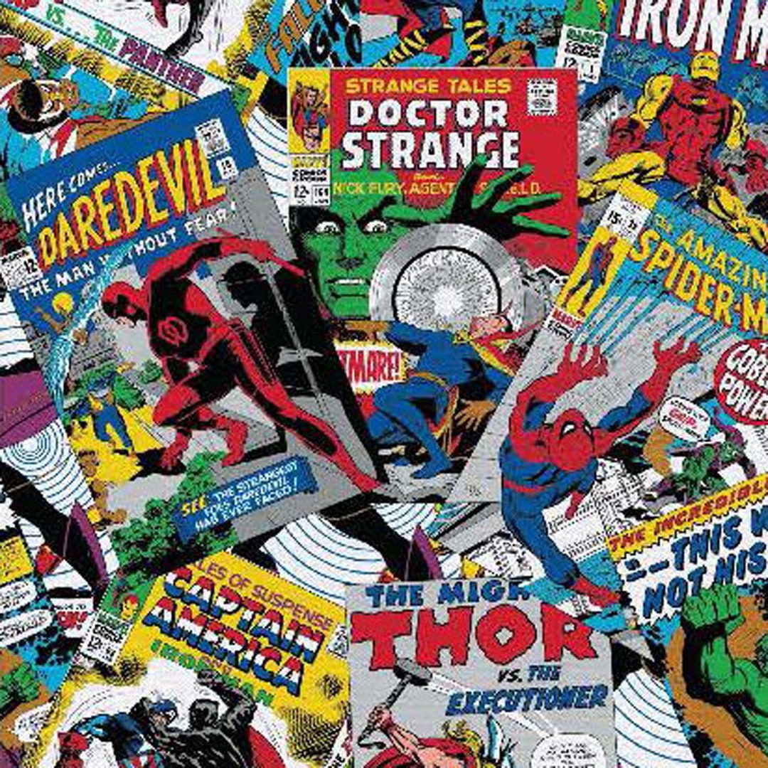 Marvel Comics Fabric, Thor Fabric, Comic Book Fabric, Licensed Fabric ...