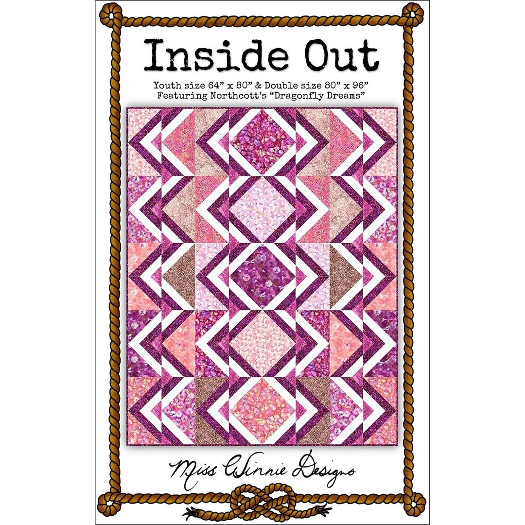 Inside Out Quilt Pattern Hard Copy Quilt Pattern Miss Winnie - Etsy
