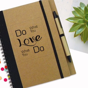 Customed Love Notebook , Do What You Love, Love What You Do, to Do List ...