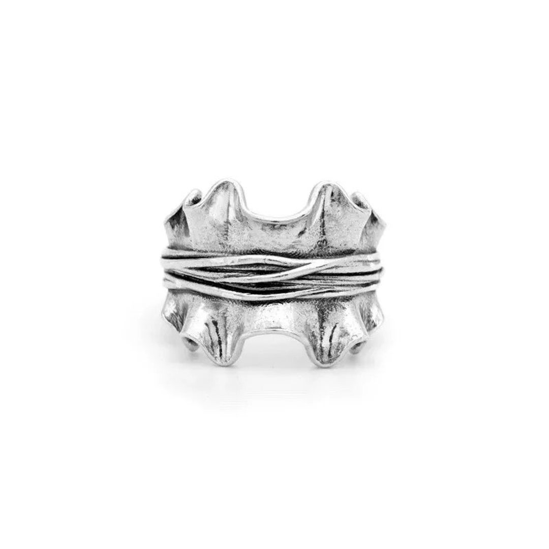 PAZ Sterling Silver 925 Ruffle Ring Size 7 Designed in Israel - Etsy