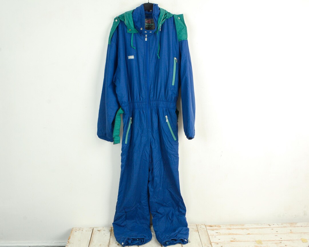 SKILA Vintage Mens L Insulated Jumpsuit Ski Suit EU 52 Snowsuit ...