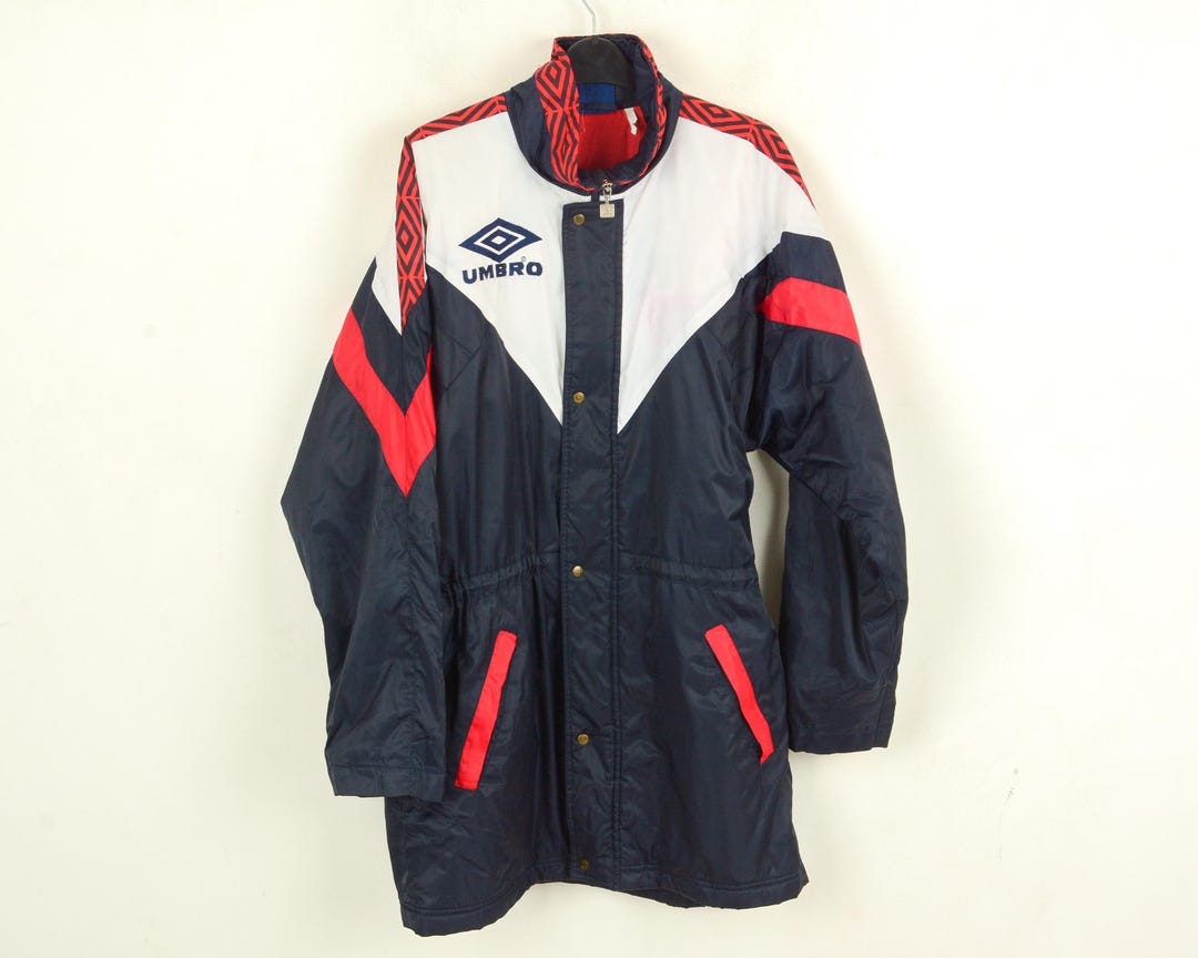 Vintage UMBRO Men S Jacket Coat Nylon Polyamide Windbreaker Snap Button ...