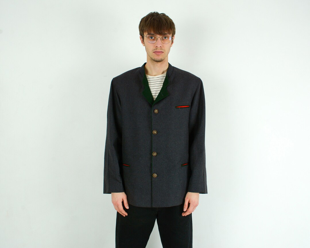 DISTLER Trachten Vintage Men's UK 40 US Blazer, Pure New Wool Jacket Eu ...