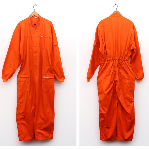 Orange Overalls - Etsy