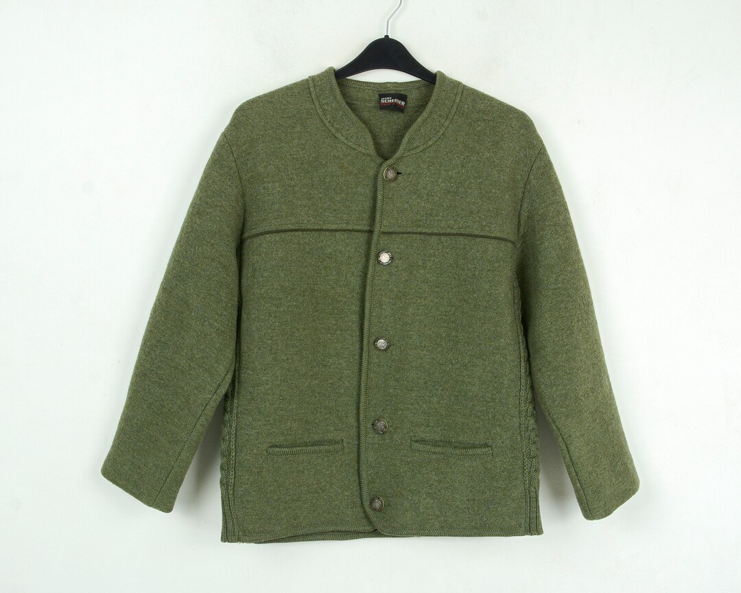 Vintage SIGI SCHEIBER Tyrol Men's UK 38 Us Boiled Wool Blazer Trachten ...