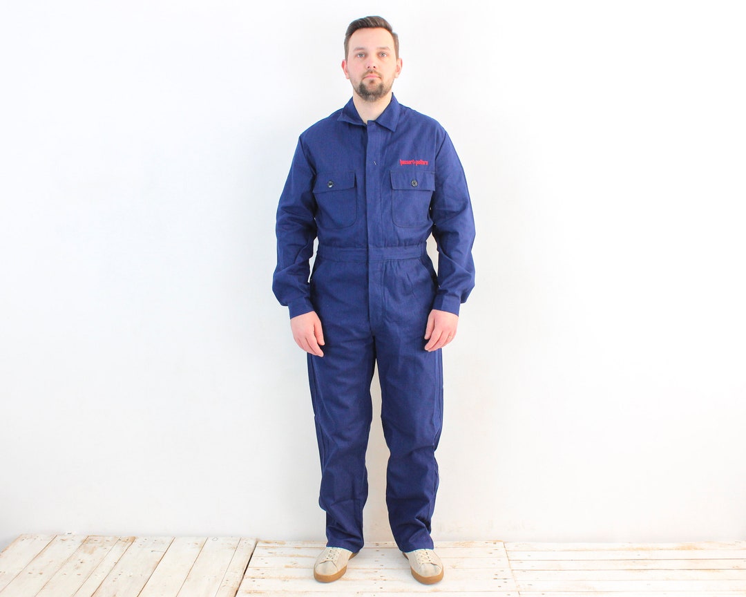 Berufs Vintage Mens L Worker Overalls Boilersuit Coverall Jumpsuit EU ...