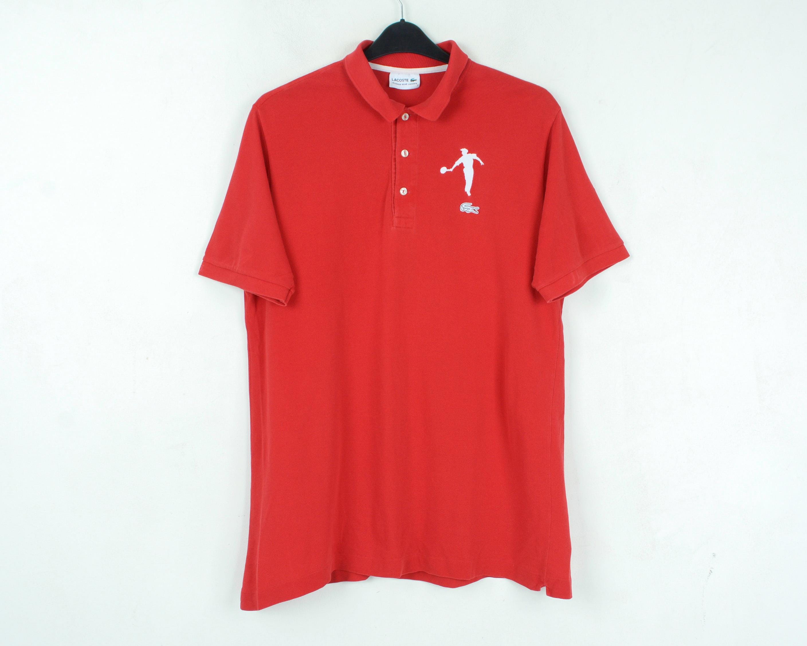 Red Lacoste Polo - Etsy Red Lacoste Polo - Etsy