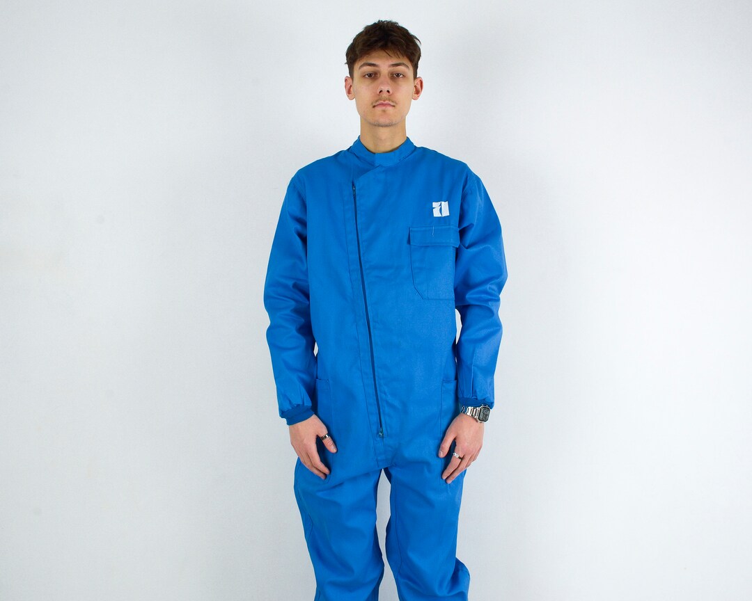 ITURRI Crispy Cotton Vintage Worker Overalls Men UK 42 Us Boilersuit, L ...