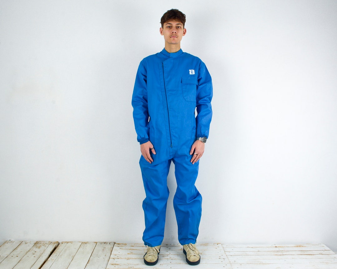 ITURRI Crispy Cotton Vintage Worker Overalls Men UK 42 Us Boilersuit, L ...