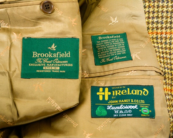 BROOKSFIELD Men 80's Irish Lambswool Vintage Blazer U… - Gem