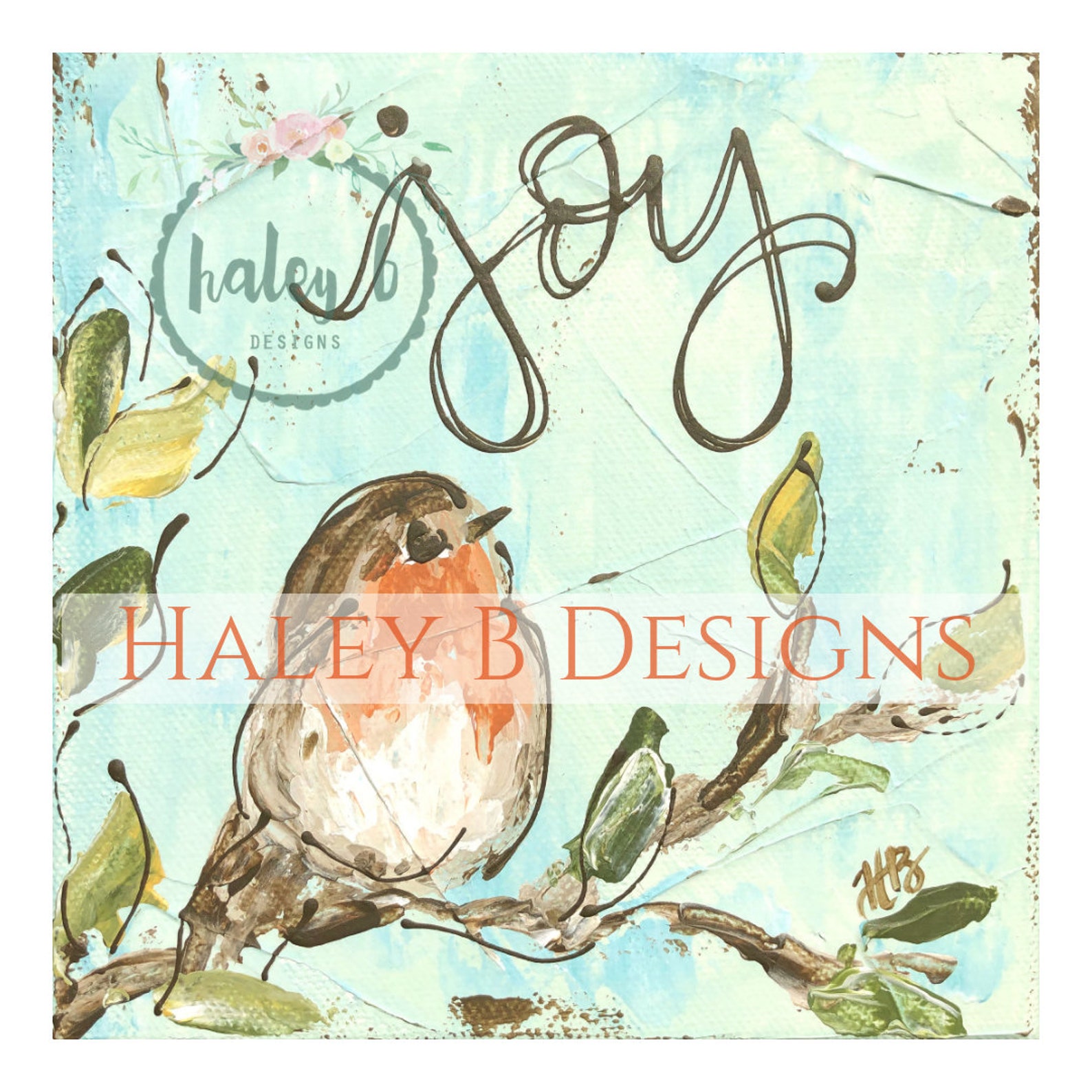 Joy Birdy Art Print Bird Art Bird Lover Birders Joy Sign | Etsy