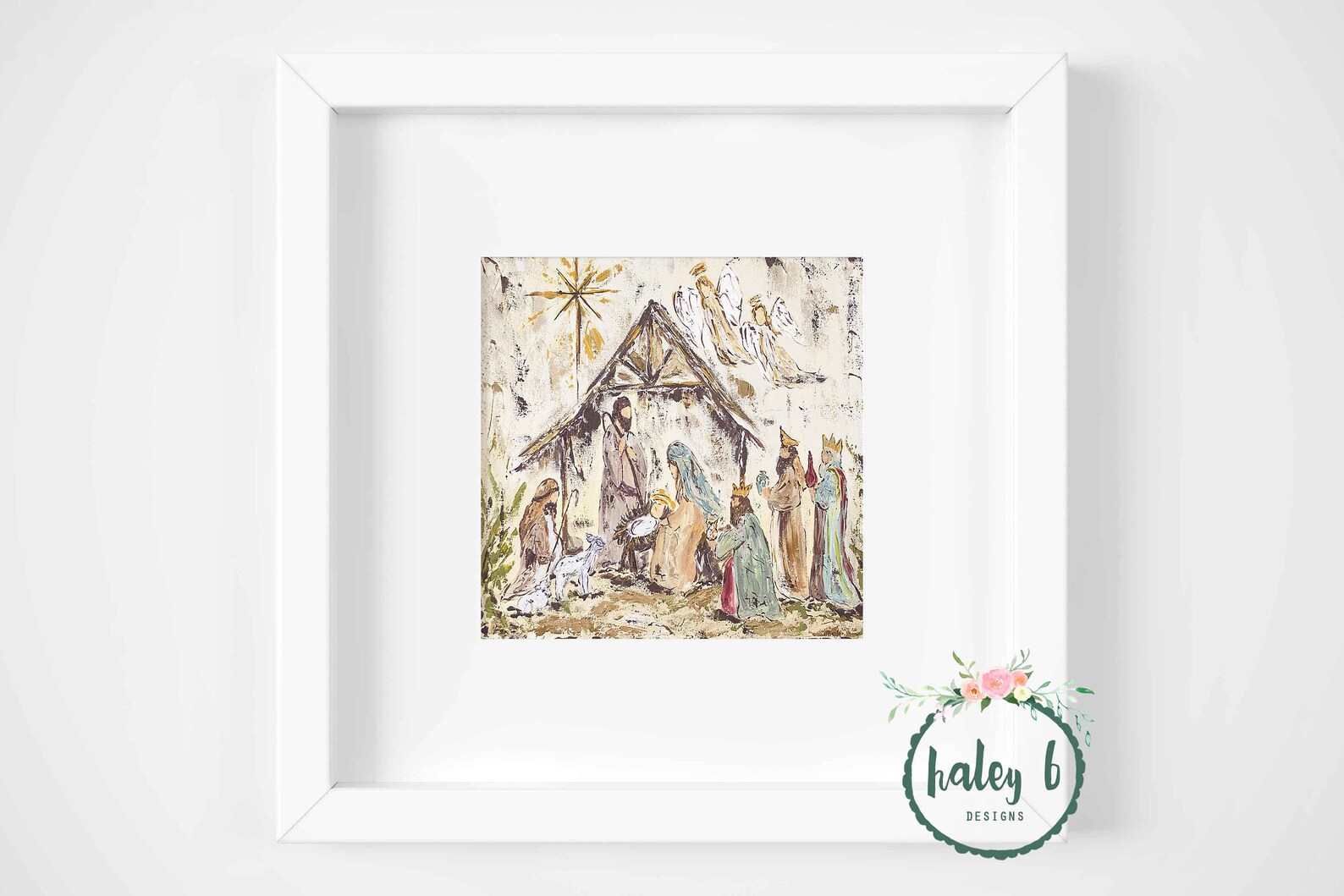 Nativity Art Print Nativity Painting Nativity Art Christmas - Etsy