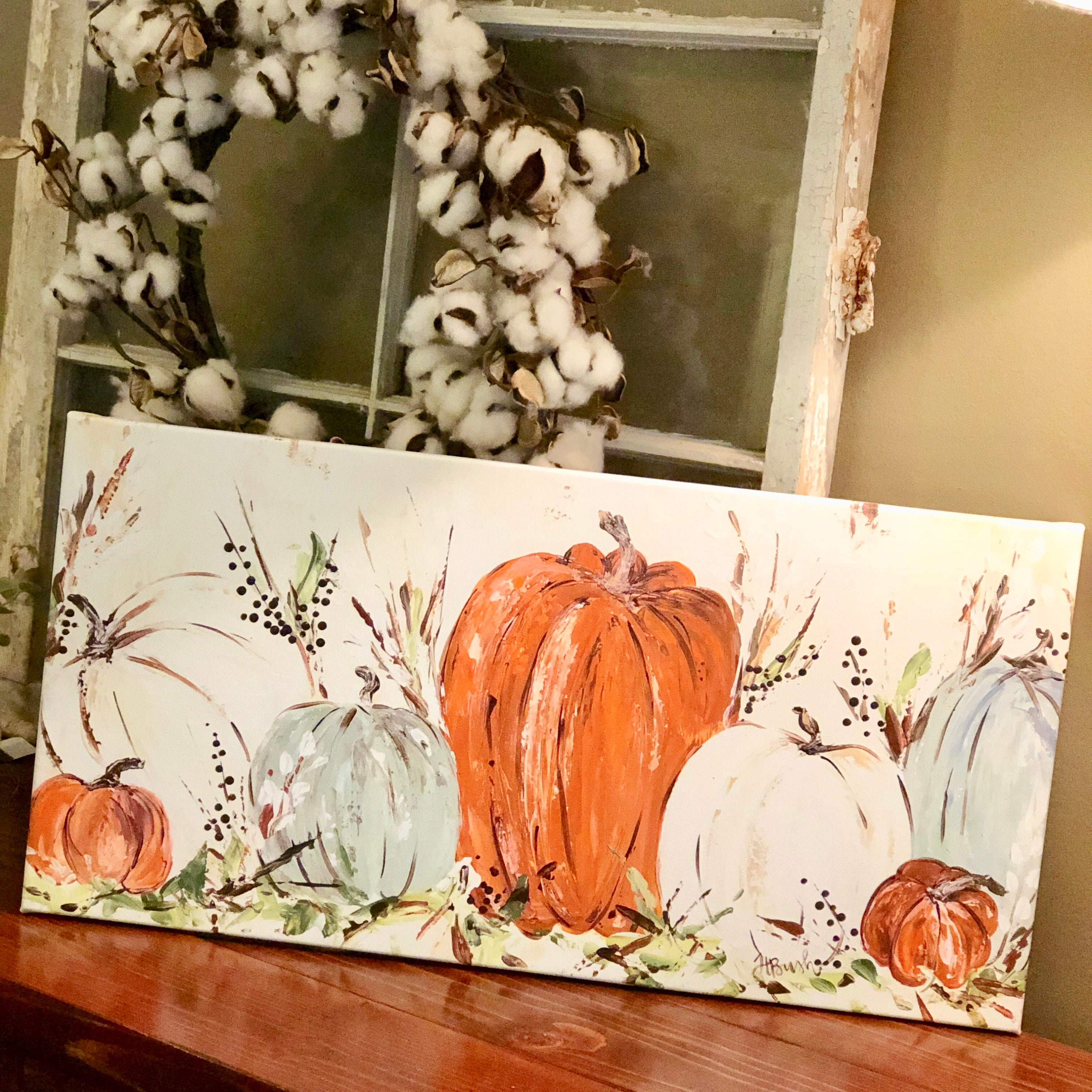 Pumpkin Paintings On Canvas